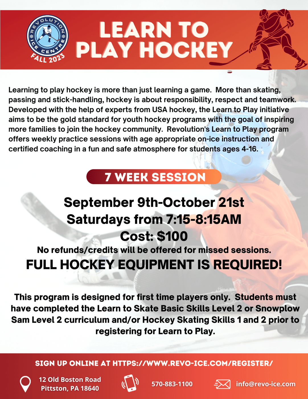 Revolution Ice Centre | Ice Skating Facility & Hockey Training Program
